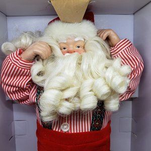 Christmas Fantasy | Holiday | Jingle Bell Rock Santa Animated Christmas Dancing Figure 6 In Vtg ...